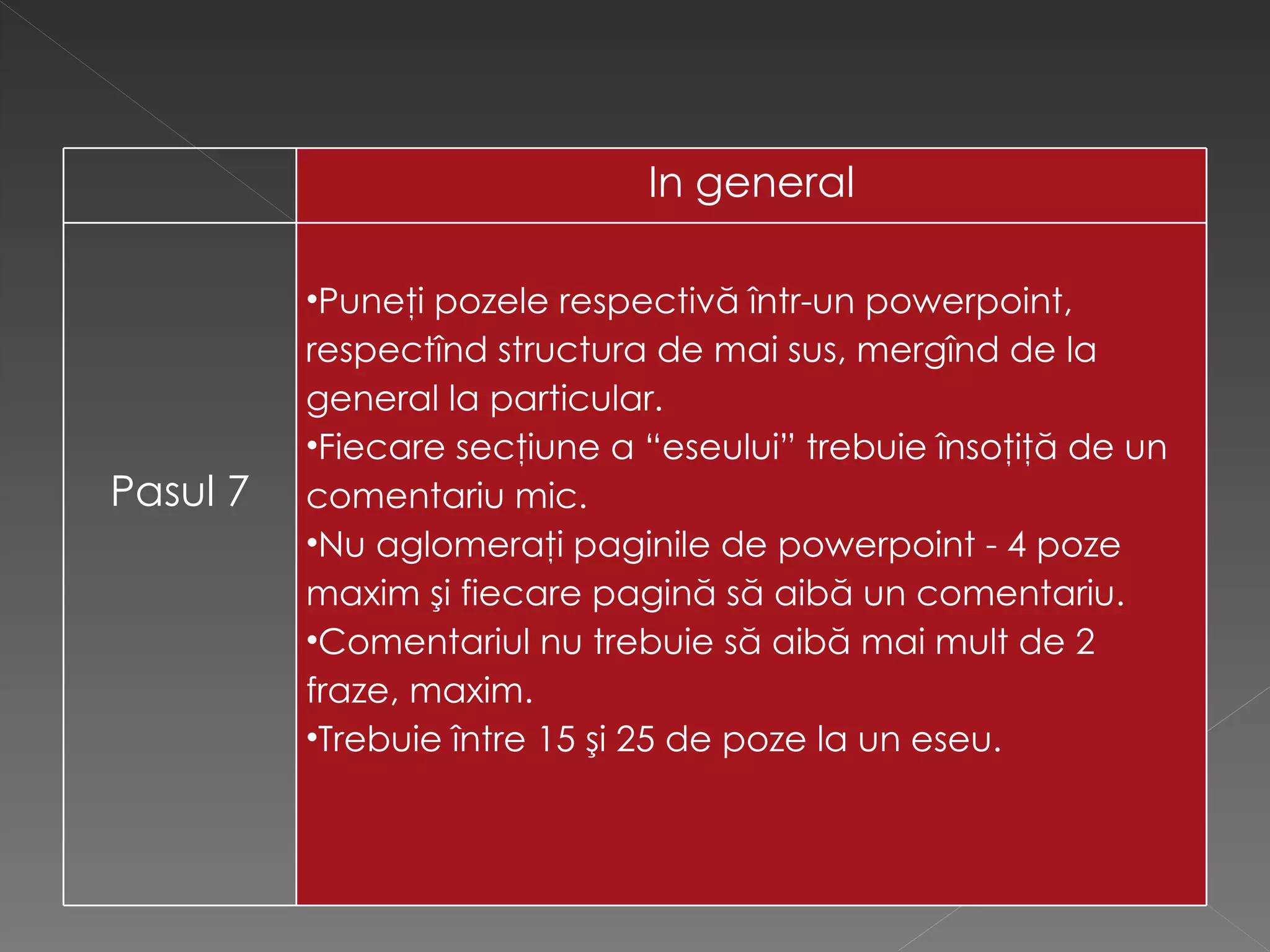 Specificatii Eseu Fotografic Observatie Antropologie 2009 | PPT