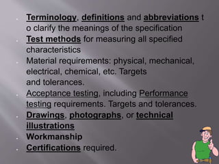 Specification... | PPTX