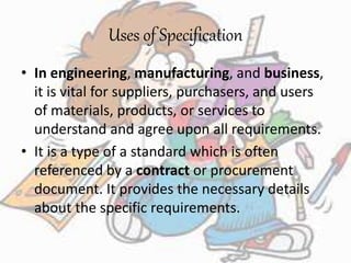 SPECIFICATIONS | PPTX