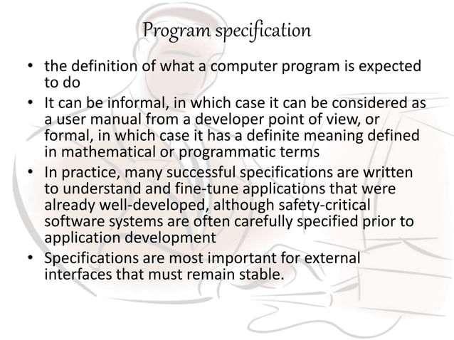SPECIFICATIONS | PPTX | Desktop Publishing | Computer Software and Applications