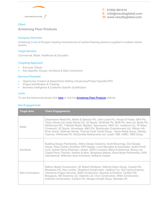 Specification case study | PDF