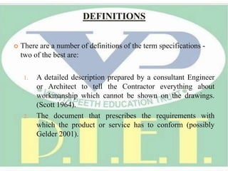 Specification of Work in Estimation and Accounts (EA) | PPTX