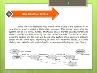 Specification based or black box techniques | PPT