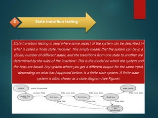 Specification based or black box techniques | PPT