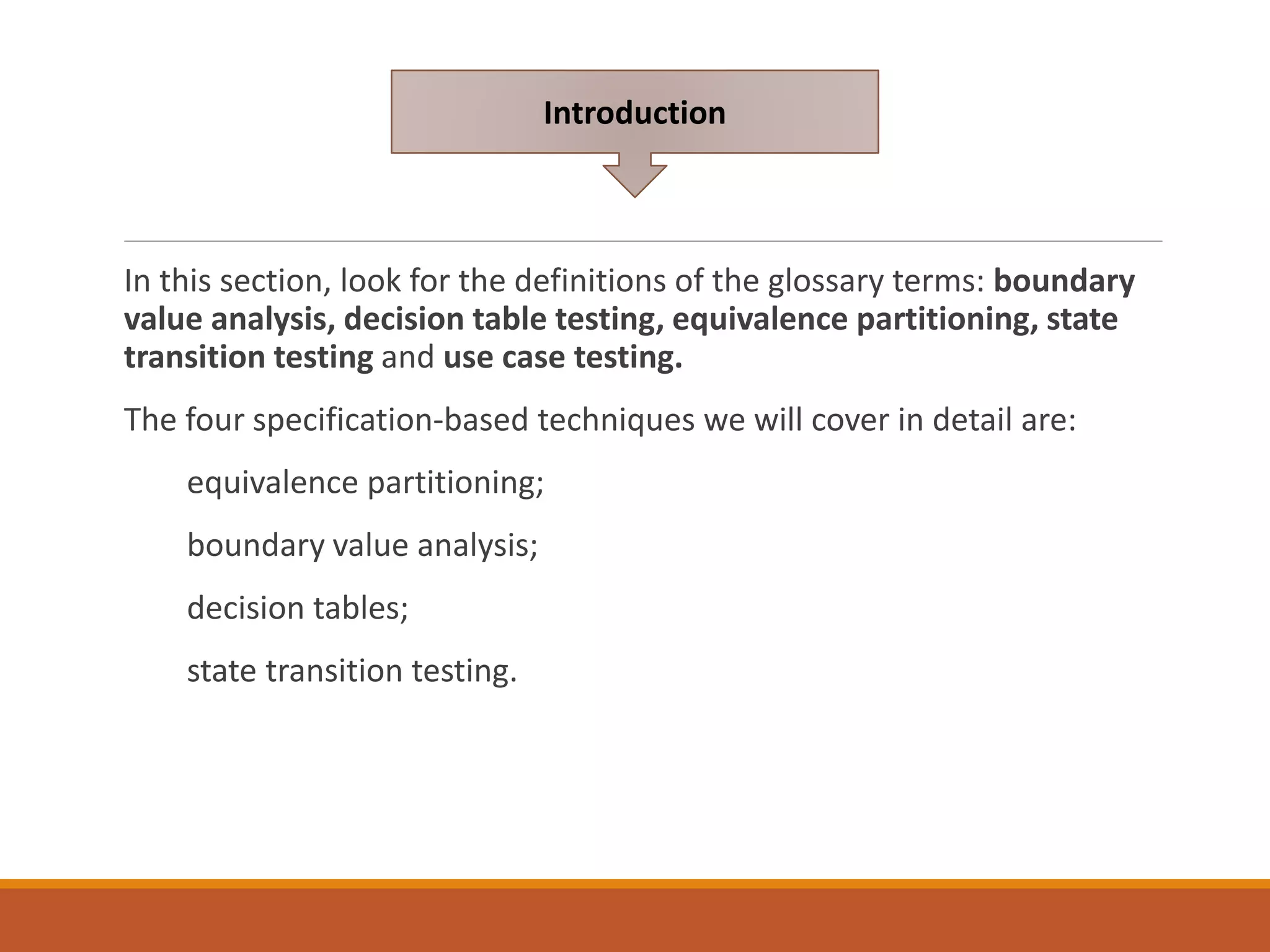 Specification based or black box techniques (andika m) | PPT