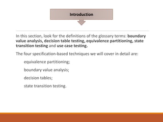 Specification based or black box techniques (andika m) | PPT