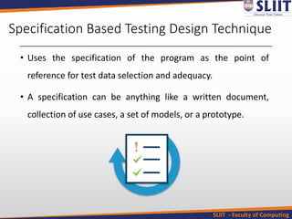 Specification Based Test Case Design Techniques | PDF