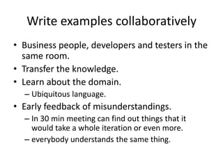 Specification by example | PPT