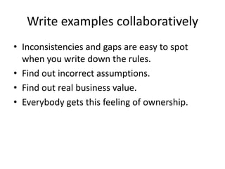 Specification by example | PPT