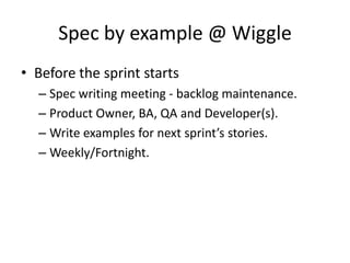 Specification by example | PPT