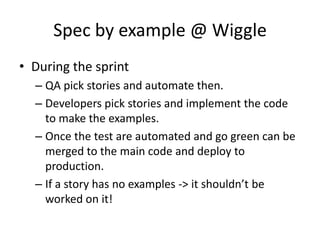 Specification by example | PPT