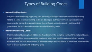 Specification, Codes and Standards (IDPPM) | PPTX