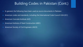 Specification, Codes and Standards (IDPPM) | PPTX