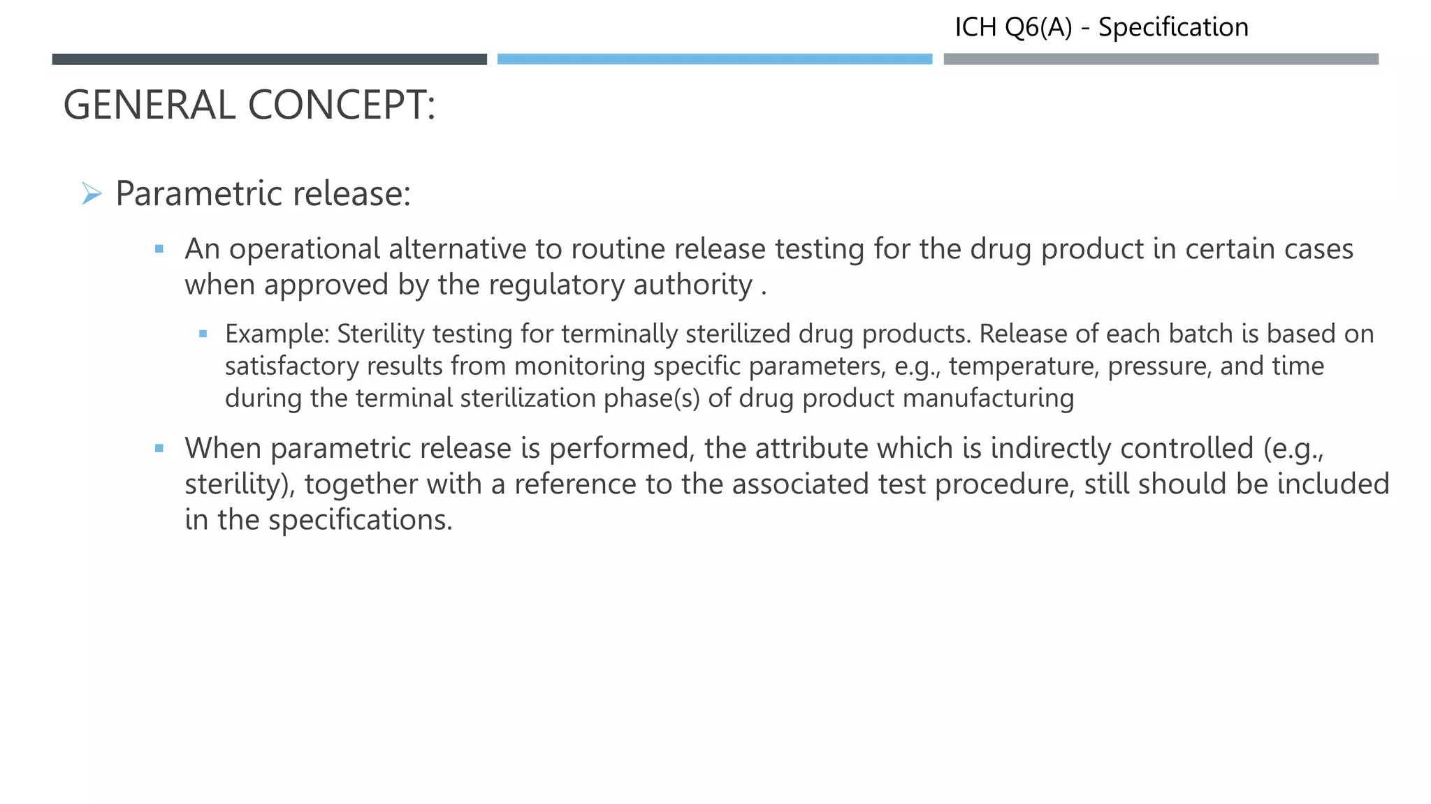 Specification: Test procedure and acceptance criteria | PPTX