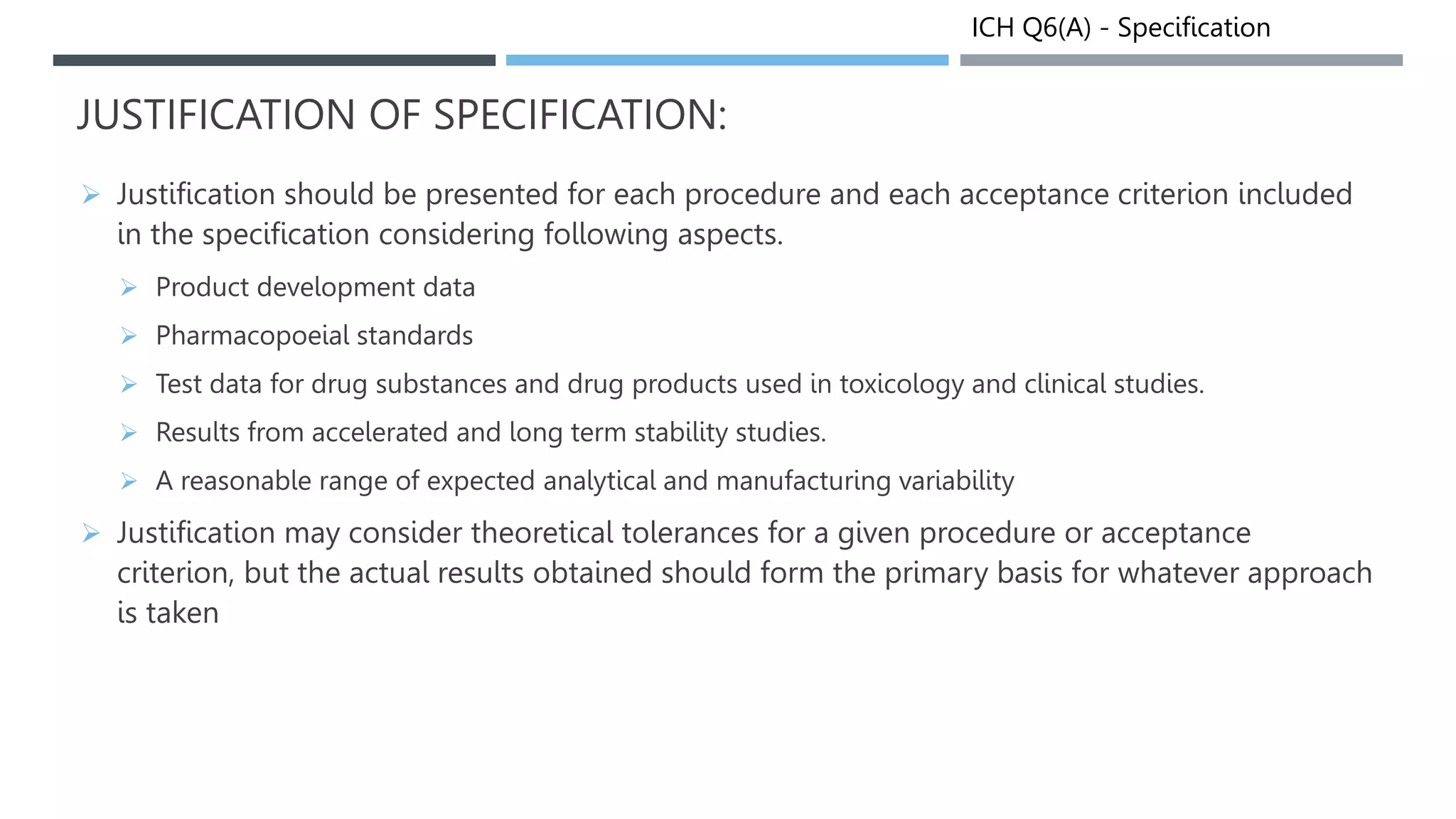 Specification: Test procedure and acceptance criteria | PPTX