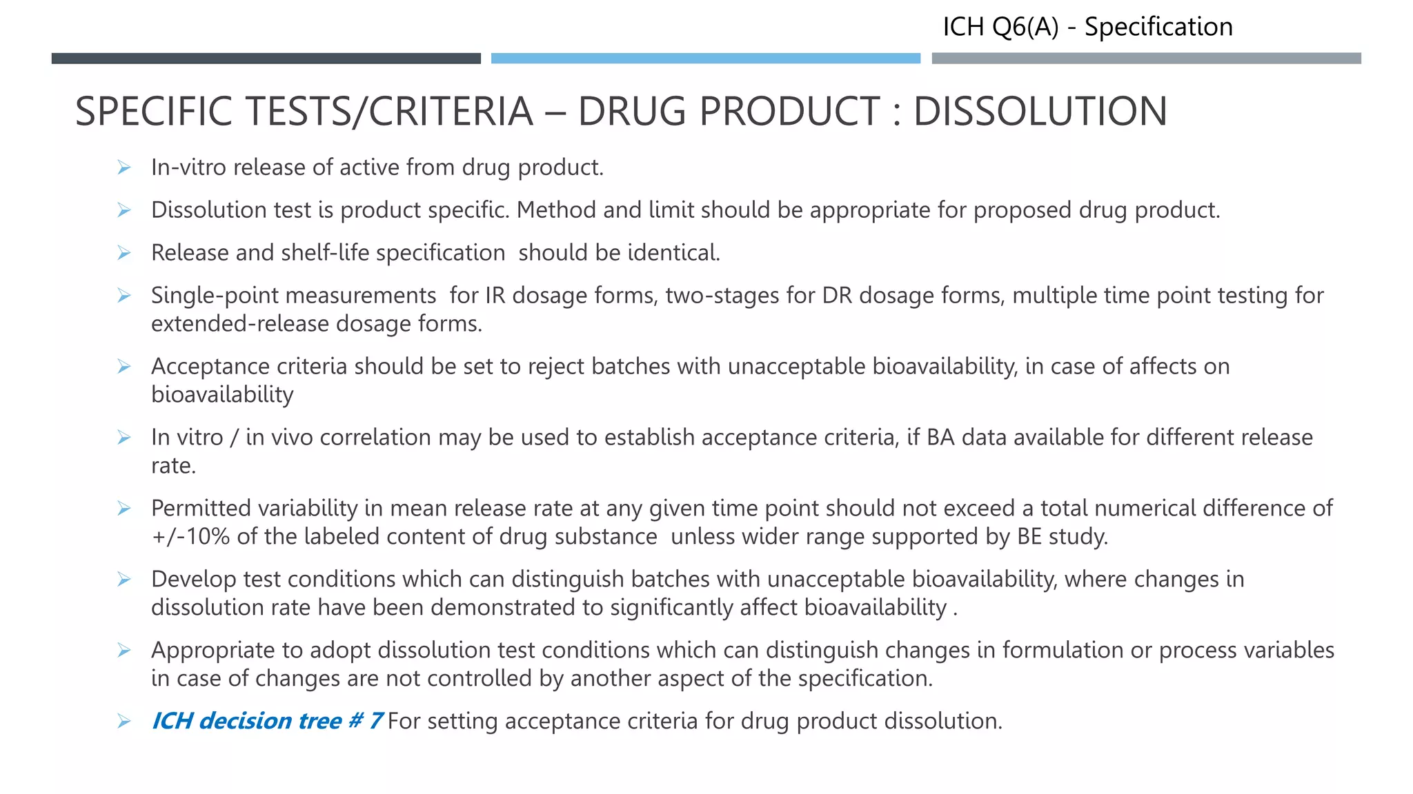 Specification: Test procedure and acceptance criteria | PPTX