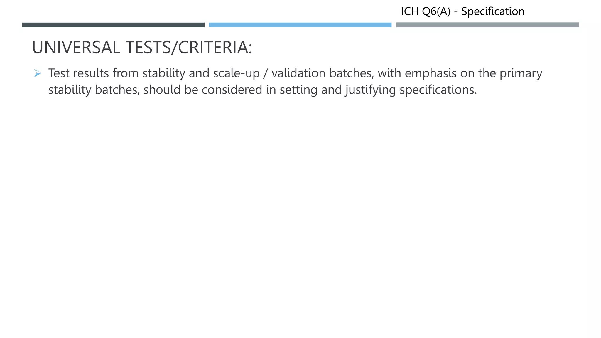 Specification: Test procedure and acceptance criteria | PPTX