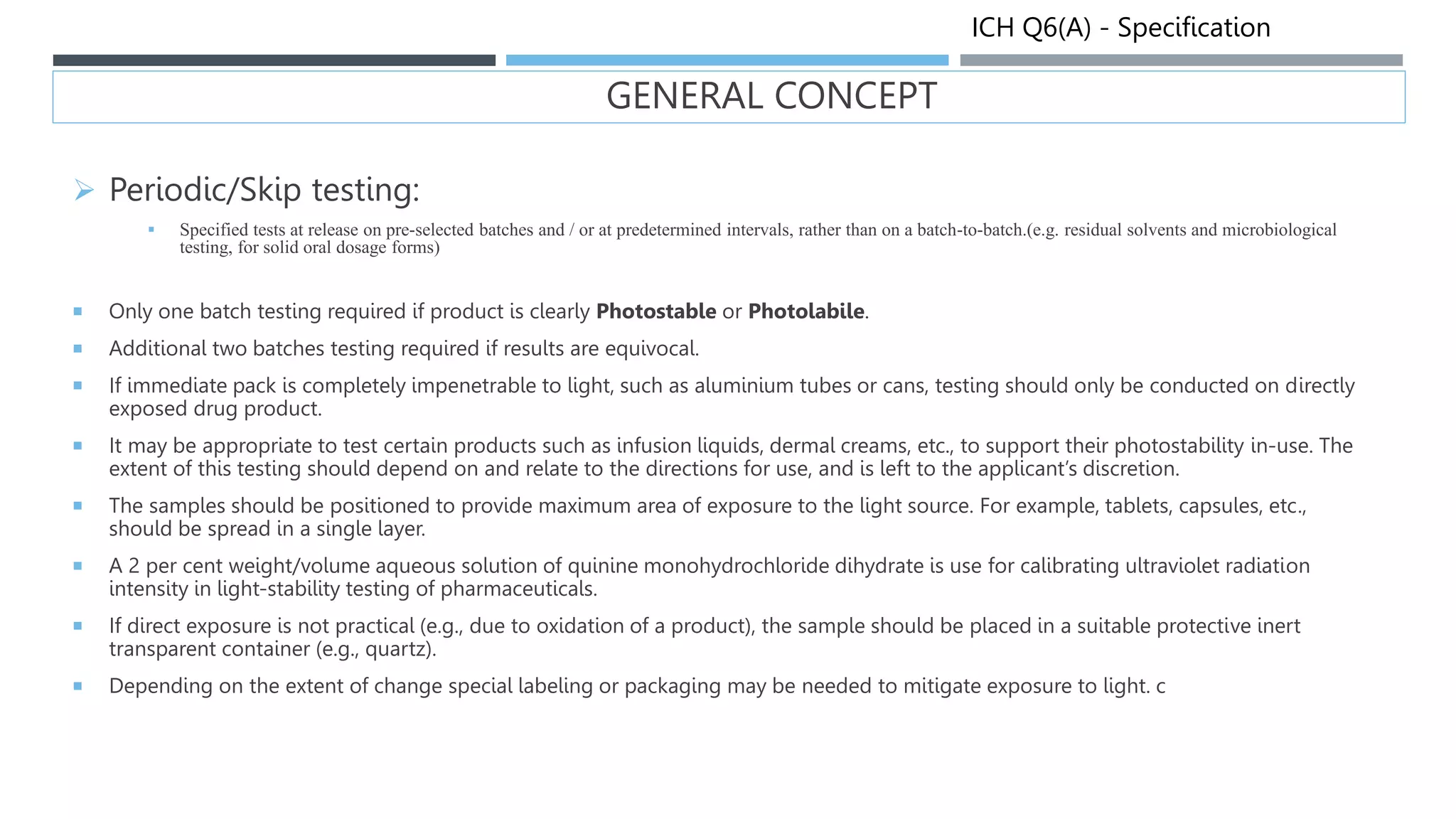 Specification: Test procedure and acceptance criteria | PPTX