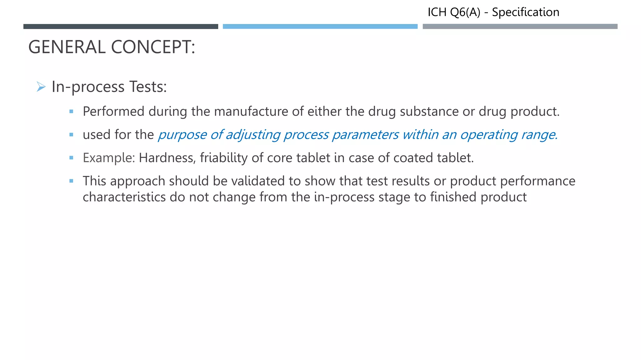 Specification: Test procedure and acceptance criteria | PPTX