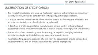 Specification: Test procedure and acceptance criteria | PPTX