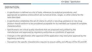 Specification: Test procedure and acceptance criteria | PPTX