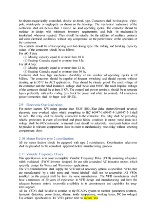 Specification for electrical automation and instrumentation 02 | PDF