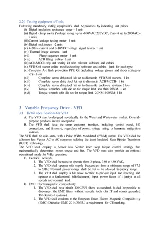Specification for electrical automation and instrumentation 02 | DOCX