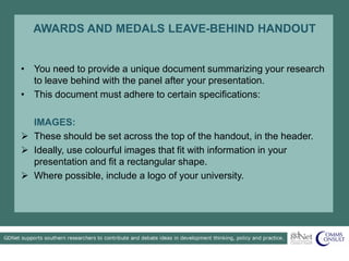 Specification for leave behind document | PPT