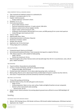 Specification for soft landscape works | PDF
