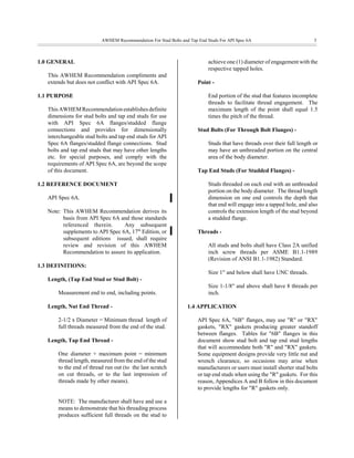 Specification for stud bolts | PDF