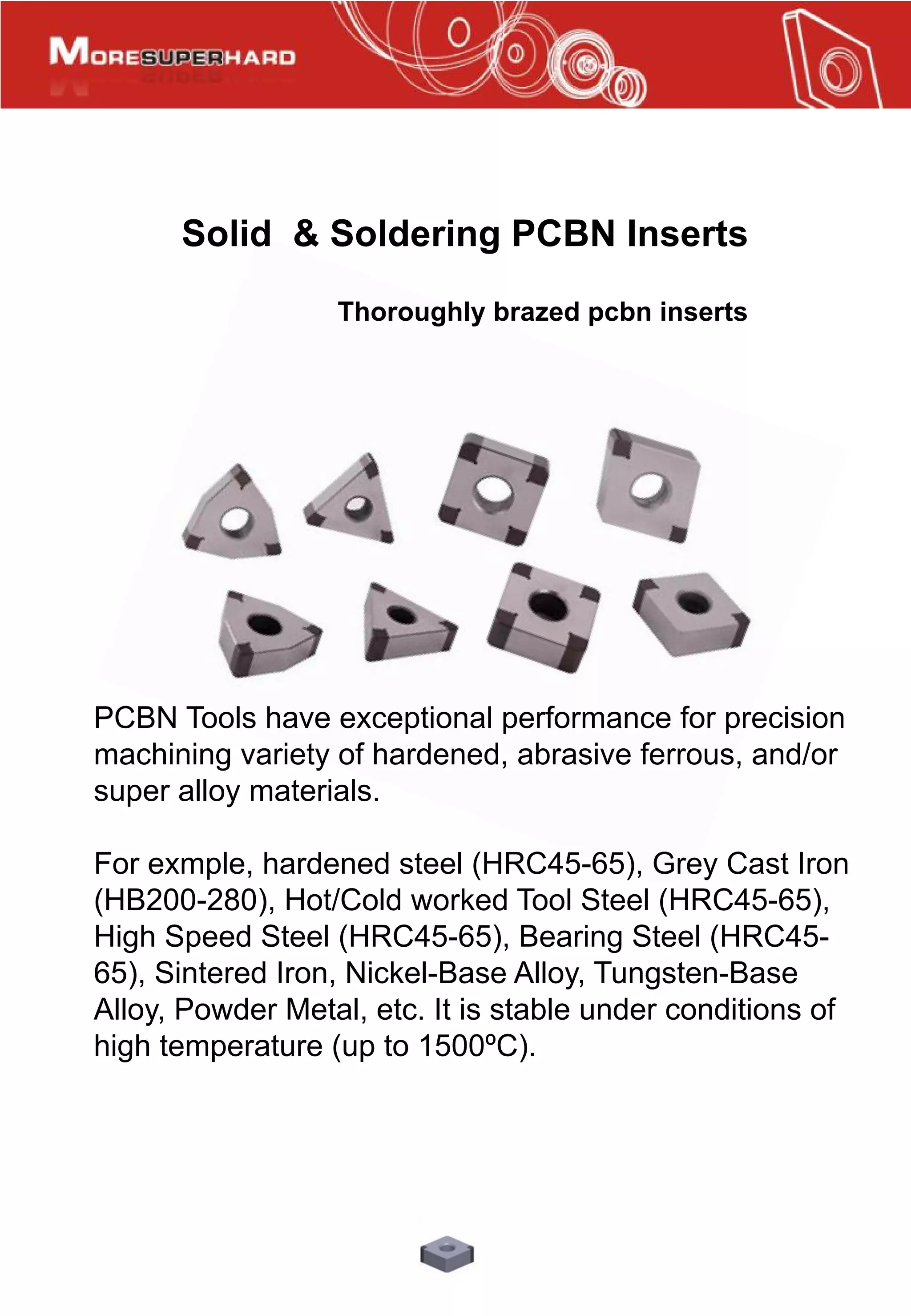 Specification of brazed PCBN inserts, soldering PCBN inserts | PDF | Automotive