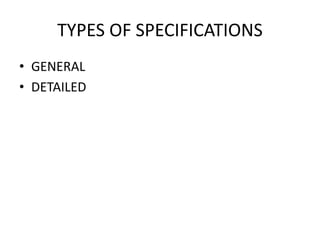 SPECIFICATIONS.pptx