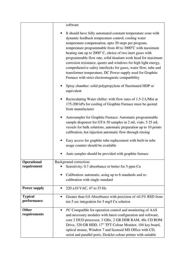 Specifications aas | PDF