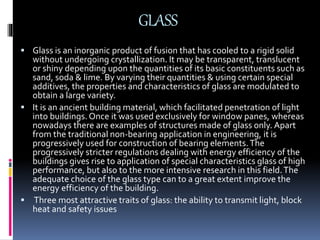 Specification of glass | PPTX