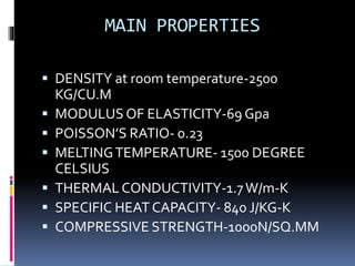 Specification of glass | PPTX