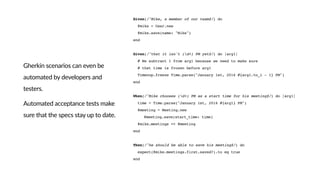 Specifications for the real world — Using Specification by Example and ...