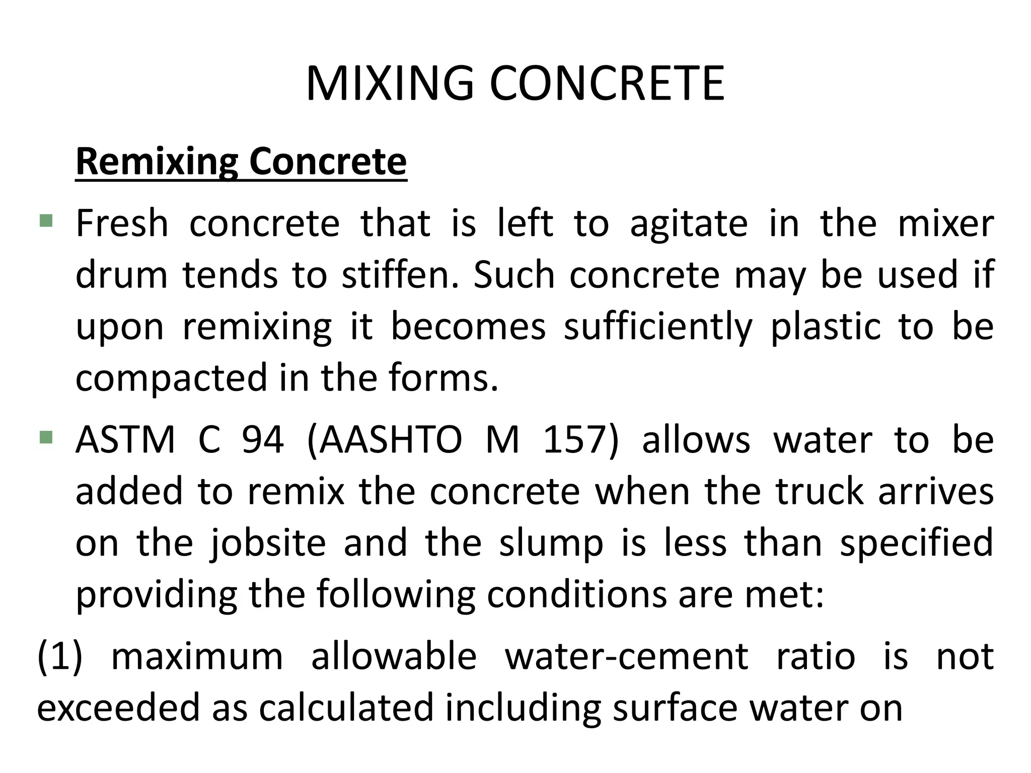 Specifications of concrete | PPTX