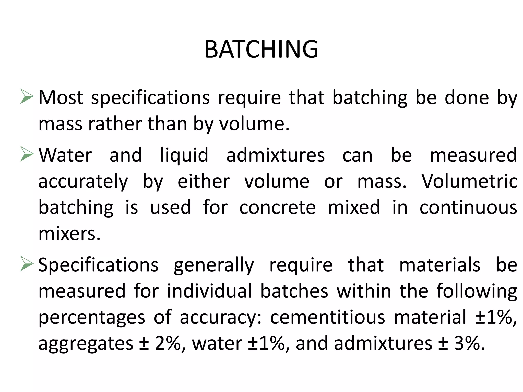 Specifications of concrete | PPTX