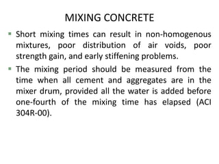 Specifications of concrete | PPTX