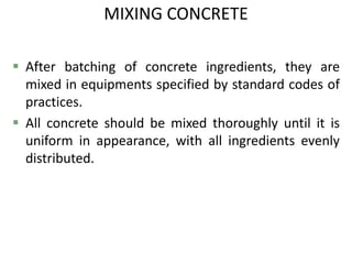 Specifications of concrete | PPTX