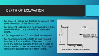 Specifications of excavation and foundation | PPT