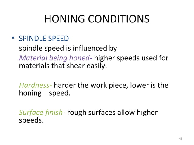 Specifications of lapping, honing and broaching machine | PPT