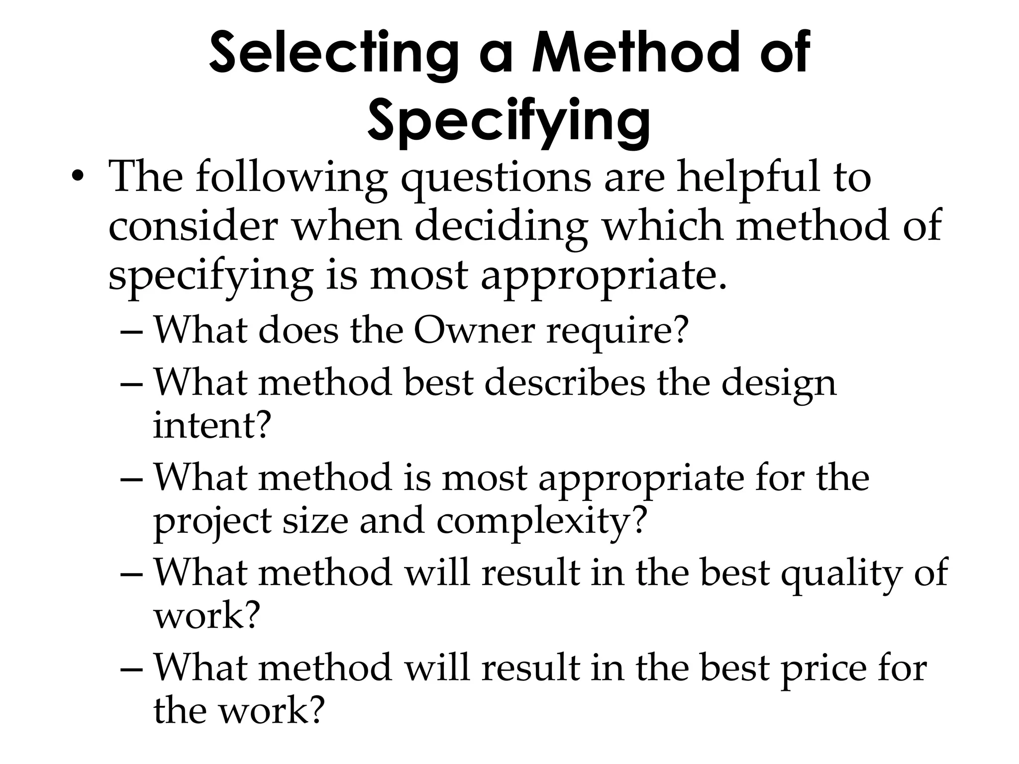 Specification writting civil construction | PPTX