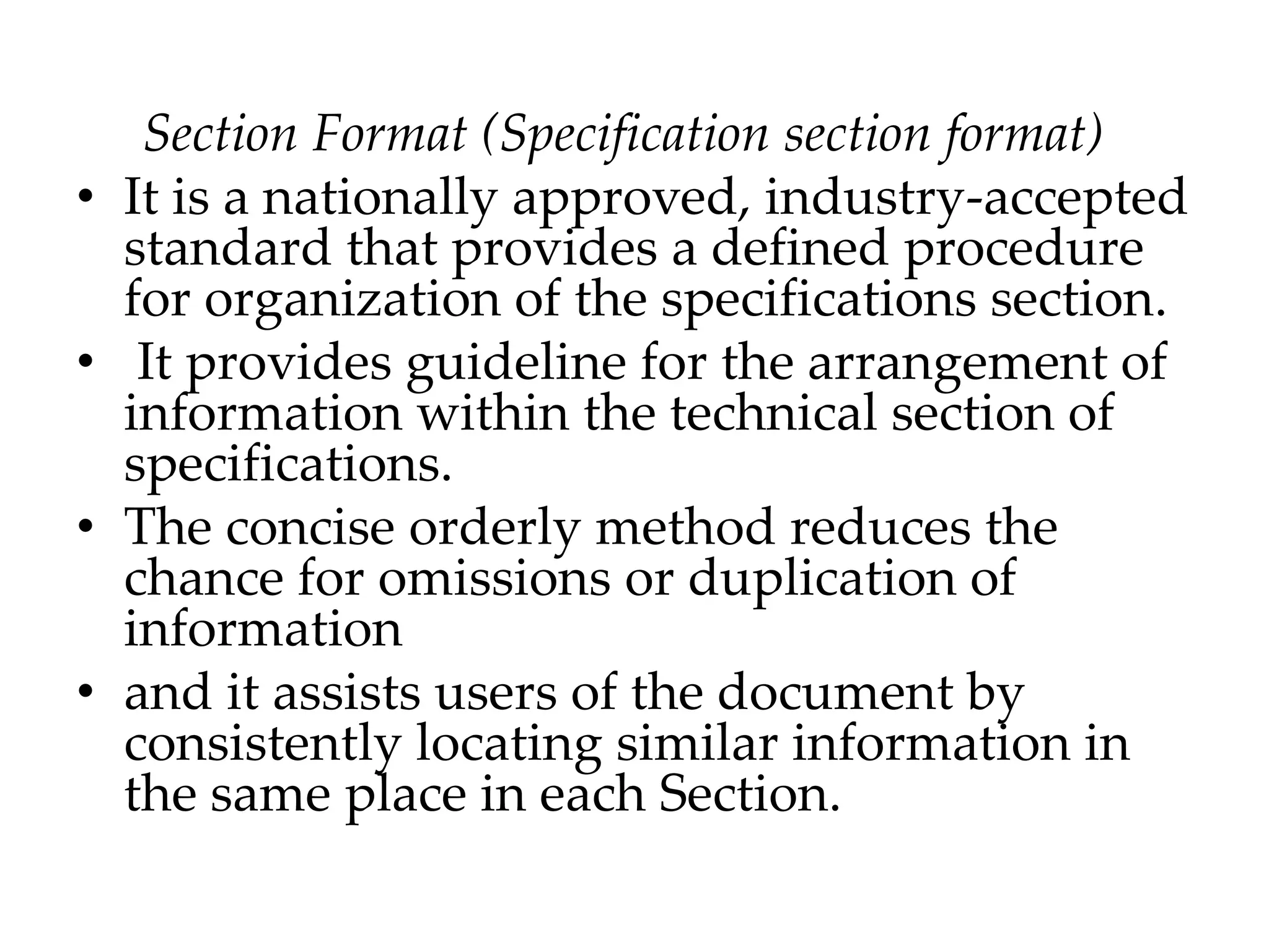 Specification writting civil construction | PPTX