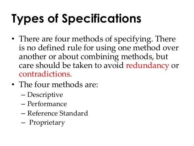 Specification writting civil construction