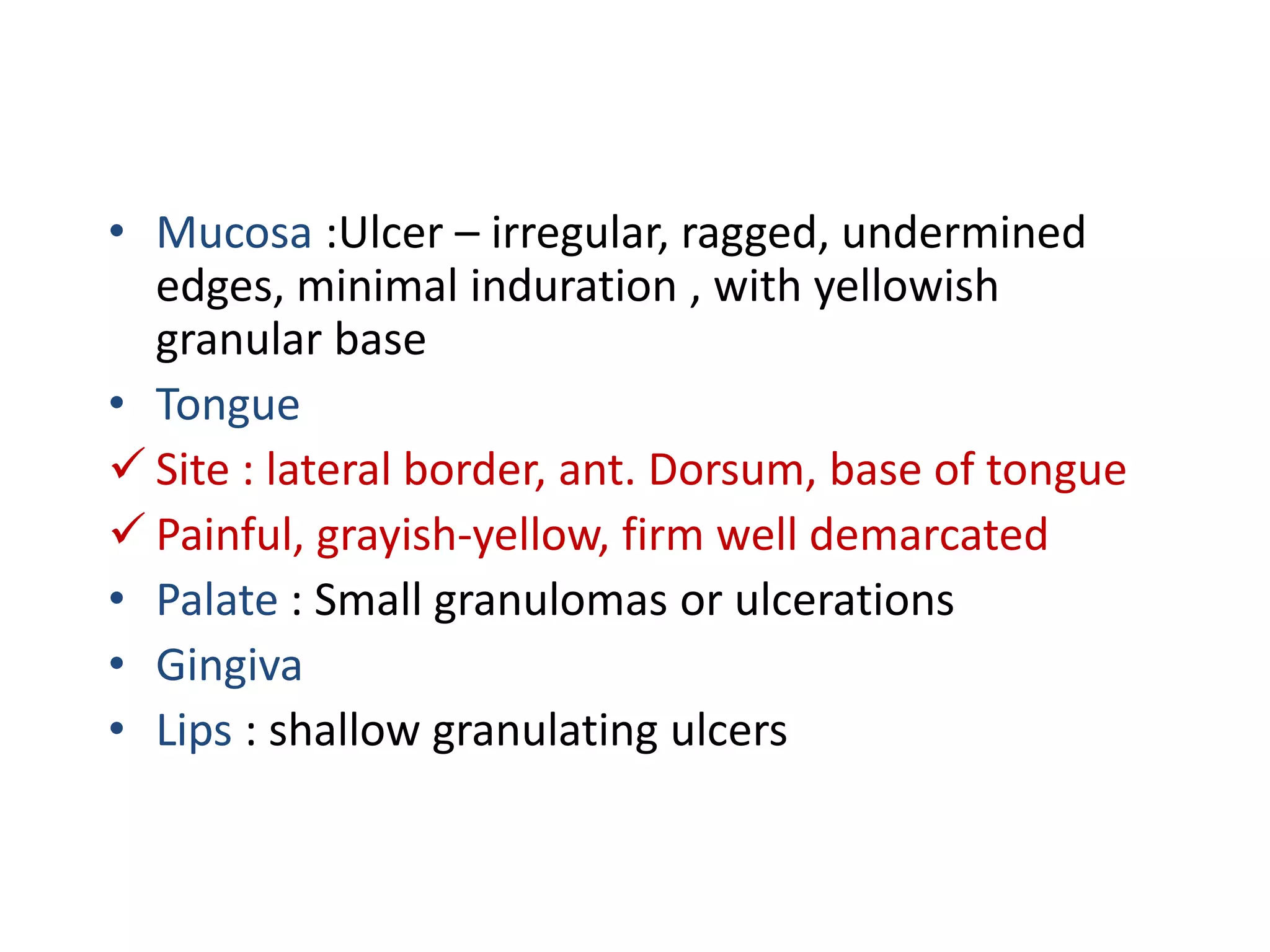 Specific bacterial infections affecting oral cavity | PPTX