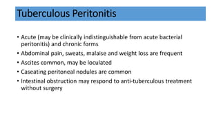 Specific causes of peritonitis | PPTX