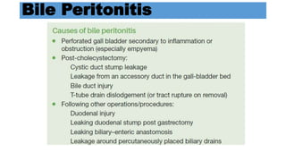 Specific causes of peritonitis | PPTX