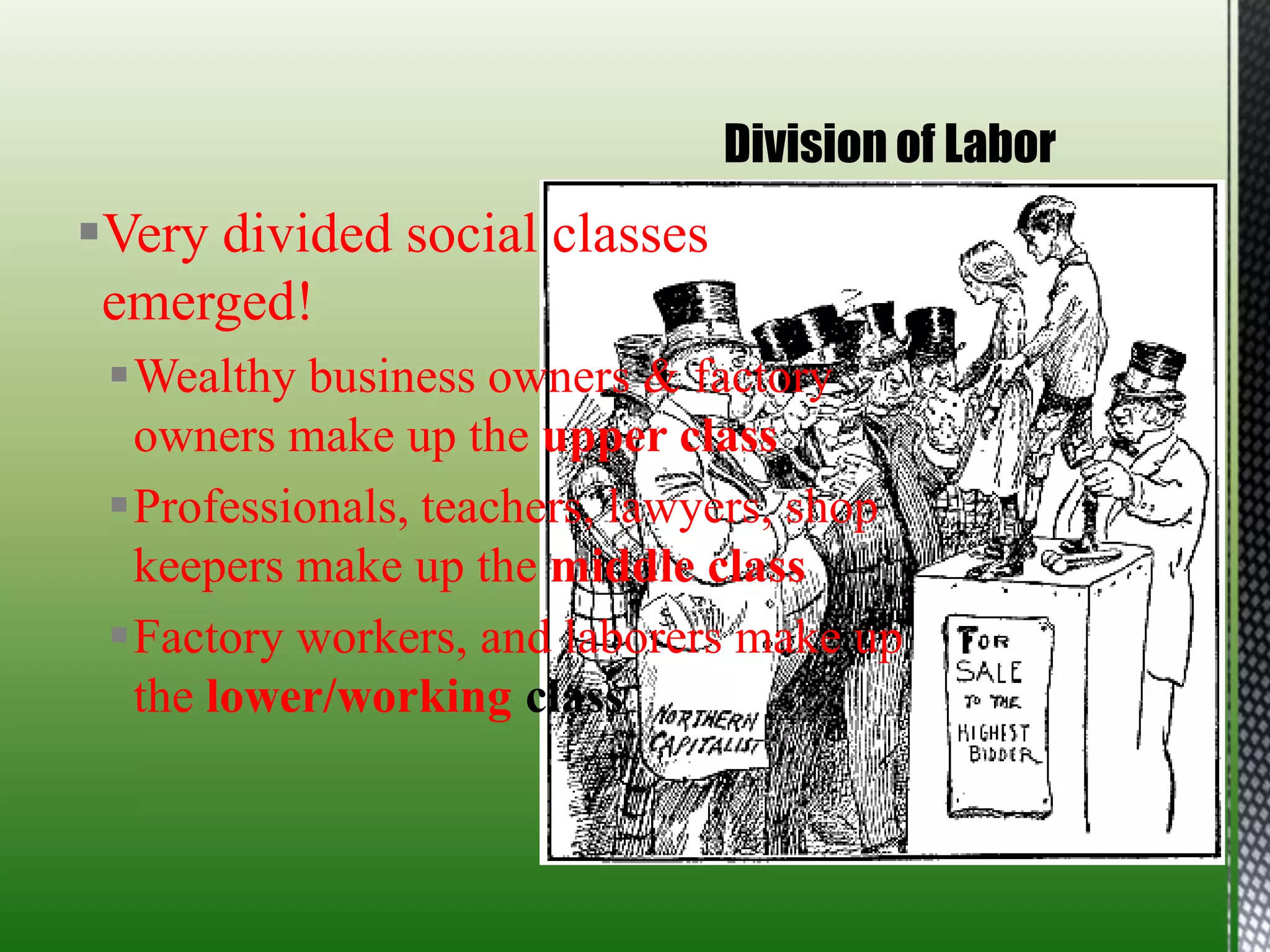 Specific changes of the industrial revolution | PPTX