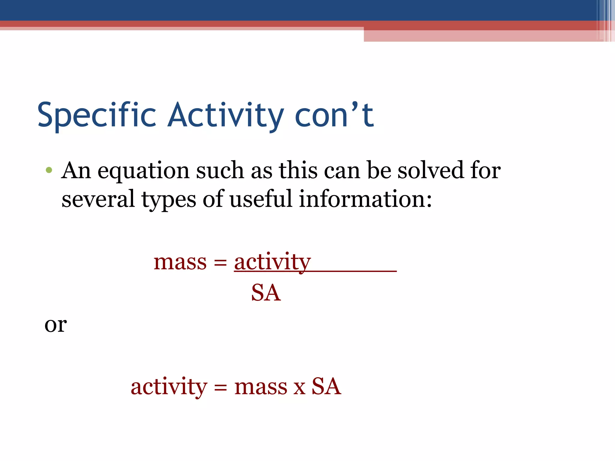 Specific Concentrations | PPT